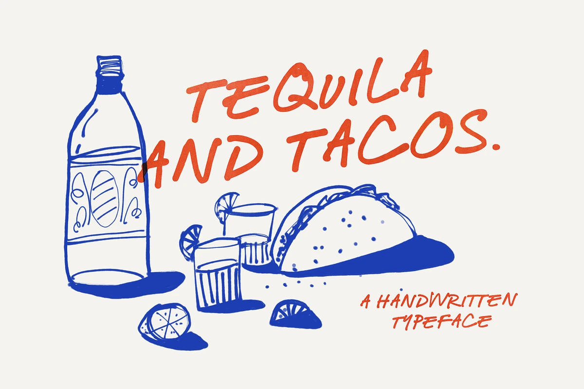 Tequila and Tacos Font Free Download - Preview, Typography & Usage